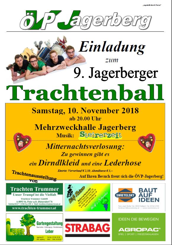 9. ÖVP-Jagerberger Trachtenball - Jagerberg